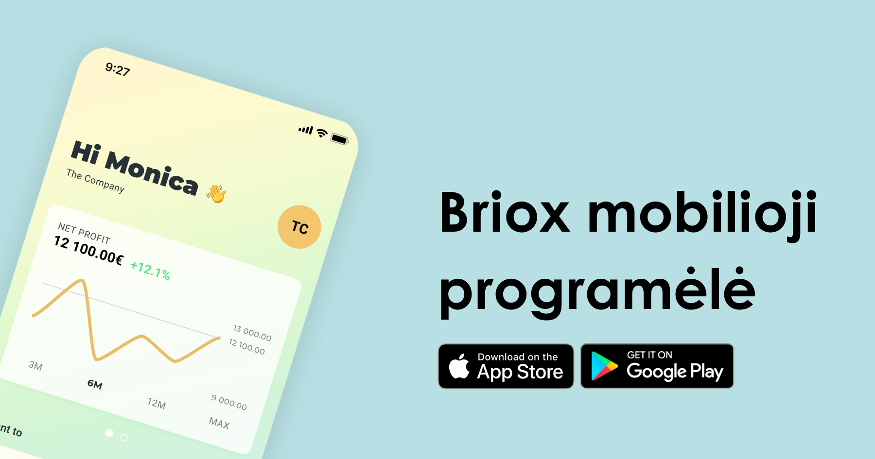 Briox mobilioji programėlė | Lengvesniam jūsų verslo valdymui